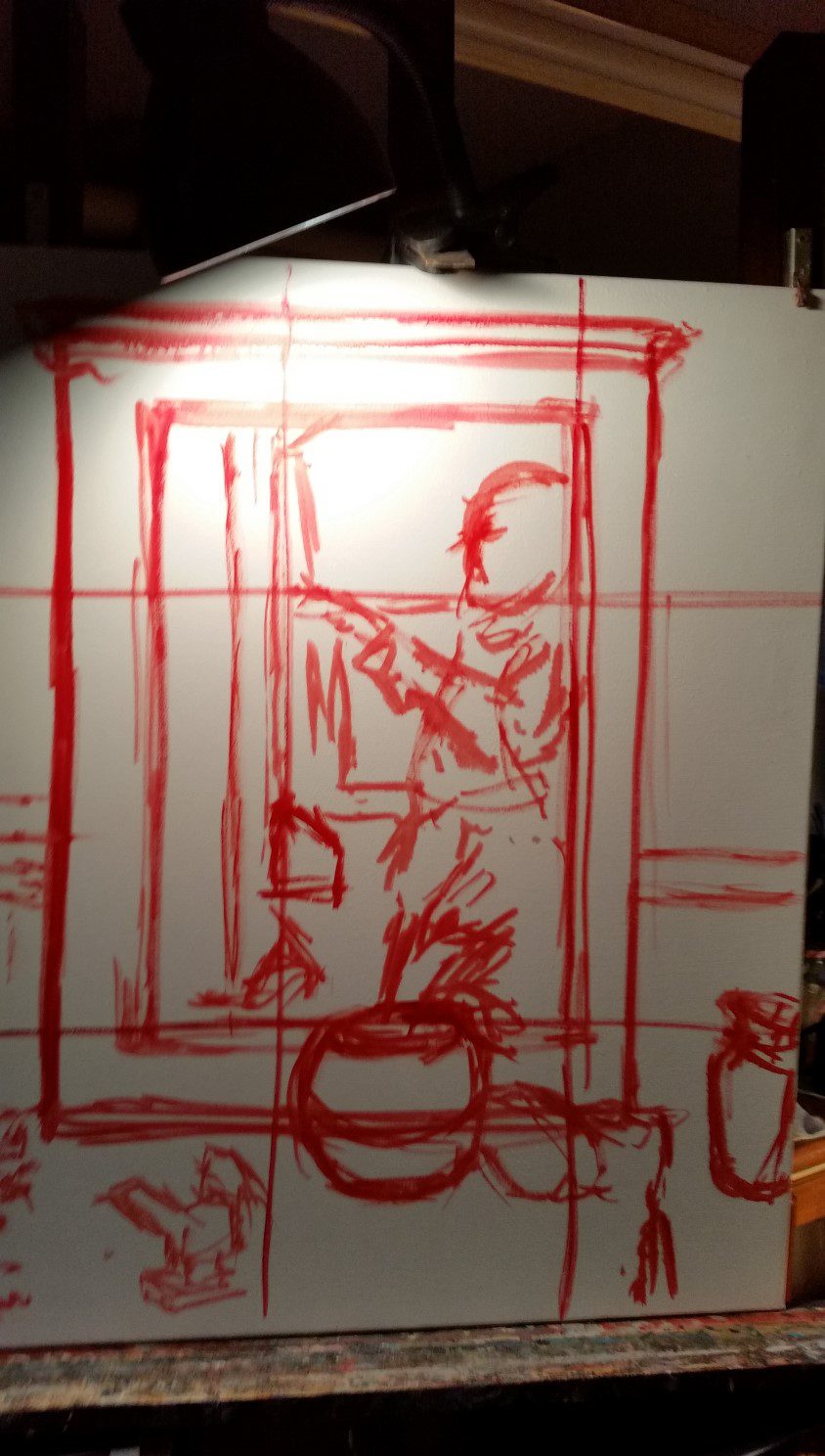 Self-portrait with still life – step-by-step | my90acres